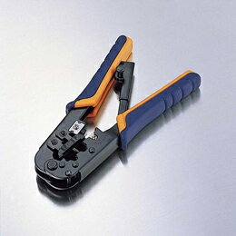 ラチェットタイプRJ45コネクタかしめ工具