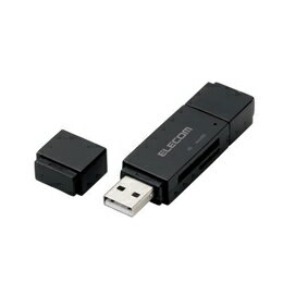 タブレットやスマートフォンにそのまま接続できる。USB[microB]コネクタとパソコンにも接続できるUSB[A]コネクタの両方を備えた、直挿しタイプのメモリリーダライタ。