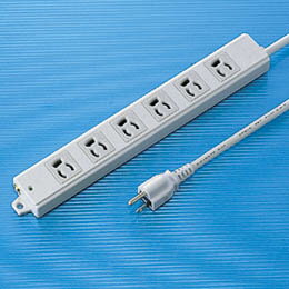 環境に優しいケーブルを使用。3P抜け止めマグネット・6個口　1m