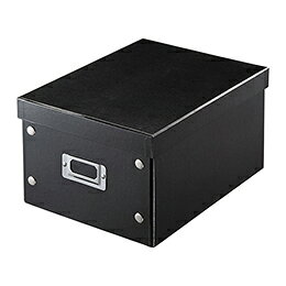 スナップボタンで留めるだけのかんたん組み立てBOX。メディアだけでなくパソコン周りの様々なものをなんでも収納できます。