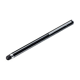シリコンゴムを使用して操作するタッチペン。ブラック。先端直径6mm。