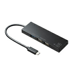 Type CのコンボハブにSDスロットとmicroSDスロットのついたカードリーダー付きハブ