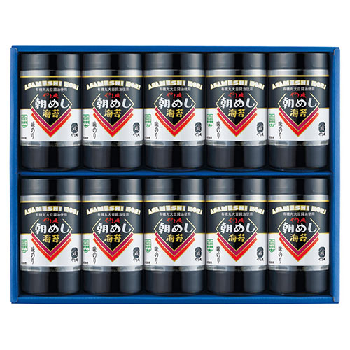 朝めしカップ 卓上味付海苔ギフト有機丸大豆しょうゆ使用のたれで調味した、コクと旨味のある味付のりです。メーカー品番 : 朝めしカップ10本詰G セット内容 : 味付のり(8切26枚)×10 賞味期限 : 常温1年3ヶ月 主なアレルゲン : ...