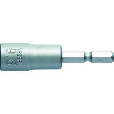 VESSEL ナットセッター(マグネット圧入式) 対辺10×60(ネジ径6mm用) MA20-10-60メーカー：(株)ベッセル【特長】●ヘックスネジ用のソケットビットです。●強力マグネットでネジを保持し、落下を防止します。●軸圧入式で軸折...