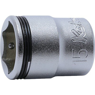 Ko-ken 9.5mm差込 ナットグリップソケット 15mm 3450M-15メーカー：(株)山下工業研究所【特長】●ナットグリップソケットです。【仕様】●差込角(mm):9.5●対辺寸法(mm):15●全長(mm):27●対辺形状:ナッ...