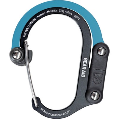 Gear Aid カラビナ型フック ヒーロークリップ ミディアム ブルー 210013-923メーカー：Gear Aid社【特長】●身の回りの荷物を整理して掛けられるのでとても便利。●4つのサイズがあるのでどんな場面にも対応できます。【用途...