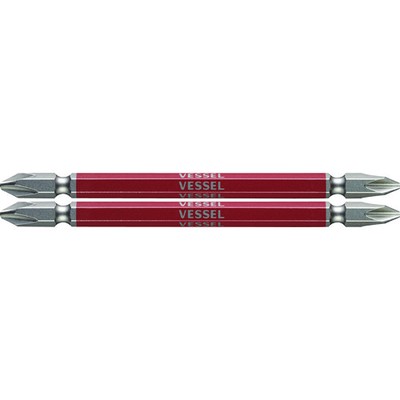VESSEL 剛彩ビット 2本組 (両頭) +2×110mm GS142110メーカー：(株)ベッセル【特長】●六角面すべてにカラー印刷をしており、塗装品のようなにじみがなくシャープなエッジです。(全長200/300/500mmを除く)●1...