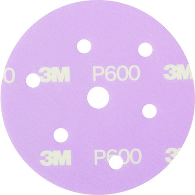 3M 足付けソフトディスク 穴あき 125mm径 #600 50枚入り A/SOFT DISC A600Rメーカー：スリーエム ジャパン(株)オート・アフターマーケット製品事業部【特長】●砥粒の高さを揃え、密集して配置することで、深い傷が入...