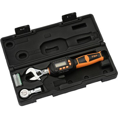 TOP モンキ形/ラチェット形 デジタルトルクレンチセット 調整範囲6~30N・m DS030-10BNメーカー：トップ工業(株)【特長】●モンキ形トルクヘッドとラチェット形トルクヘッドがセットされ、様々な締め付け、トルク値測定のシーンに対...