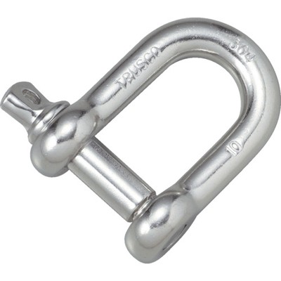 TRUSCO ネジシャックル ステンレス製 13mm (1個入) TNS-13メーカー：トラスコ中山(株)【特長】●ねじ込みタイプのスタンダードなシャックルです。【用途】●連結金具として。【仕様】●使用荷重(kN):4.9●ねじ径:W1/2...