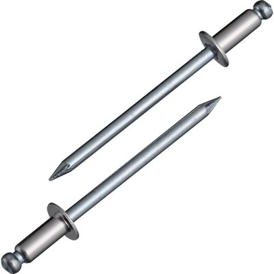 エビ ブラインドリベット(ステンレス/スティール製) 4-6(1000本入) 箱入 NSS46メーカー：(株)ロブテックス【特長】●片側から複数の母材をワン・アクションで締結できます。溶接に比べて作業の省力化や生産性の向上にメリットがありま...