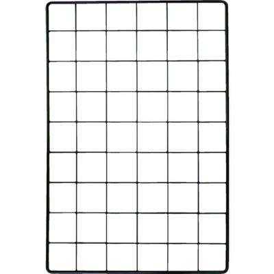 WAKI メッシュパネル 300X450mm 黒 EMP032メーカー：和気産業(株)【特長】●物を引っ掛けて置けるメッシュパネルです。●壁に穴をあけずに空間収納ができます。●マス目は50ミリ角です。●内線3φ:外線6φ【用途】●フックと併...