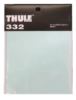 プロテクションシート　332キャリア装着時にルーフに貼ります。4枚1セット/13x14cm