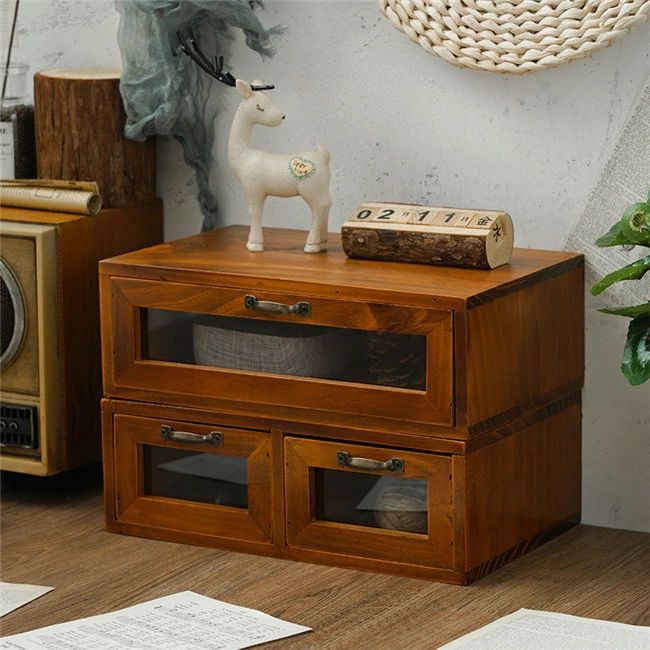 　商品説明 状態 　新品 商品内容 　 引き出し収納 カラー （写真通り） 生産国 　中国 サイズ 写真をご参考ください。 素材 木製 送料 送料無料(沖縄県+) 商品紹介 ◆あたたかみのある、アンティーク風仕上げの引出し収納です。 ◆シン...