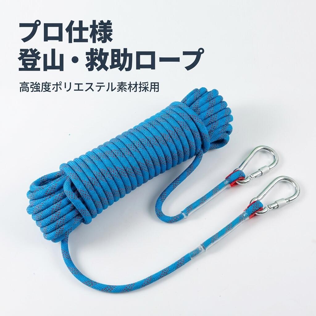 【優れた耐摩耗性】岩肌や建築現場など擦れやすい場所でのご使用を想定し、耐摩耗性に優れた外装シェルを採用いたしました。プロの皆様にもご愛用いただいております。 【豊富なサイズ展開】8mmから18mmまで用途に合わせて最適な太さをお選びいただけ...