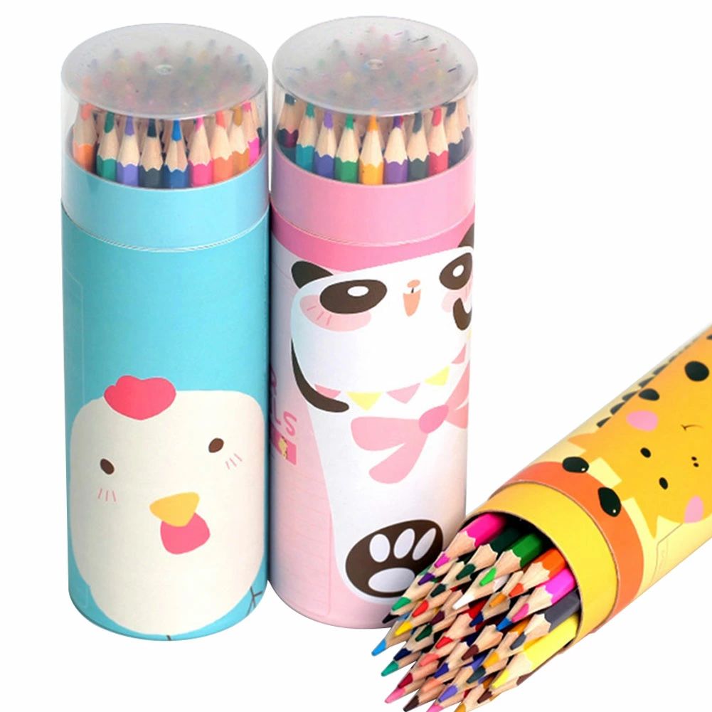 色鉛筆 48色セット 材料：原木 サイズ：18.5cm×6.5cm ★3 color（色が指定できませんが、ご了承くださいますようお願いいたします） ★六角形の筆轴 長時間のお絵描きにも大丈夫！スクロール防止の効果がある。 ★...