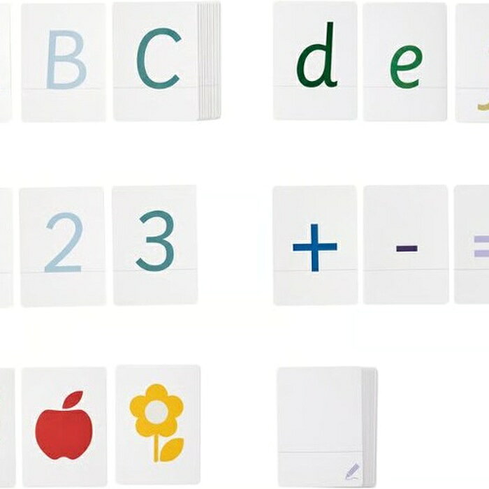 こんな遊び時間に 文字、数字、記号を遊びの中で見つけられるカードセットです。 お客様にうれしいこと 勉強らしさを強く出さずに、親子の会話から自然にアルファベットや数字へ親しめます。 選びやすい理由 並べる、探す、名前を作る、数を読むなど、年...