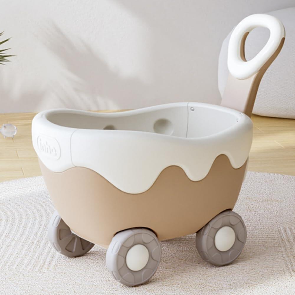 商品説明 商品詳細 【大好きなおもちゃを積んで歩行練習】ごっこ遊びやお気に入りのおもちゃなどを入れて運んだり、つかまり歩きの練習用としても、屋内専用でおもちゃ箱としても使えます。タイヤは室内で遊んでもフローリングなどの床を傷つけません。 【...