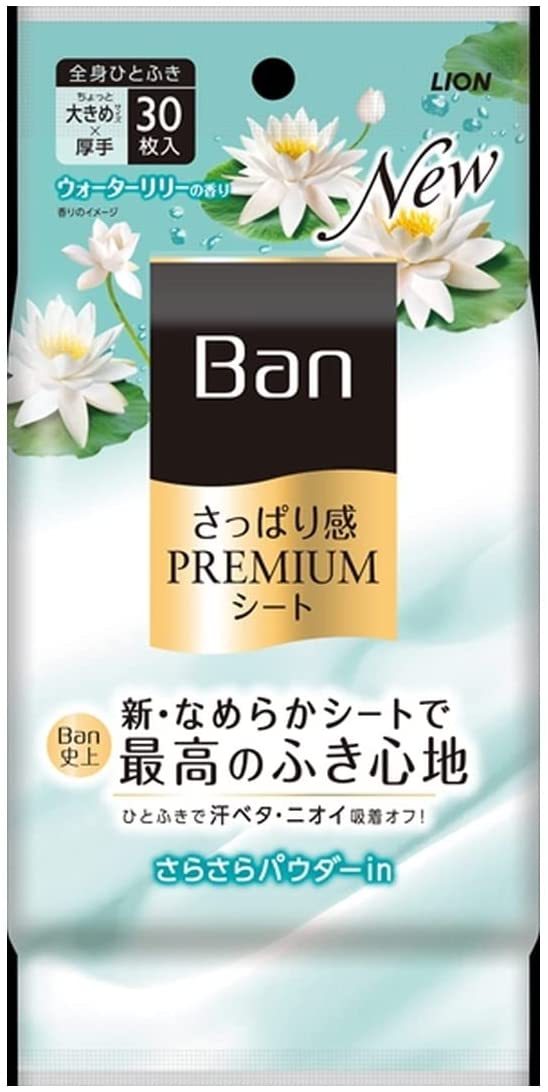 Ban史上最高のふき心地で全身さっぱり。 新なめらかシートが肌の凹凸に入り込み汗・ニオイを吸着オフ。 さらさらパウダー＆さらさらリキッドのWさらさら処方でサラサラ肌長続き。 たっぷり含んだリフレッシュウォーターで乾かず全身さっぱり。 透明感...