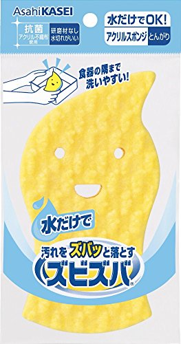 ・旭化成独自の抗菌アクリル不織布使用で水だけで油汚れや茶渋を落とす ・凹凸のある面は食器の汚れや油汚れに適応 ・凹凸のない面は頑固な汚れに使用可 ・研磨材不使用なのでフッ素加工品も安心して使用可能 ・中間層に特殊スポンジを使用し水切れが良い...