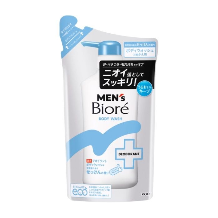 デオドラント成分配合(殺菌・防臭)の薬用泡がニオイの原因の1つであるカラダの毛穴汚れまで落として、汗・ベタつきスッキリ。ニオイを元から防ぎます 素早くたっぷり泡立ち、全身に広がります 保湿成分配合で、肌をいたわりながら、やさしく洗えます メ...
