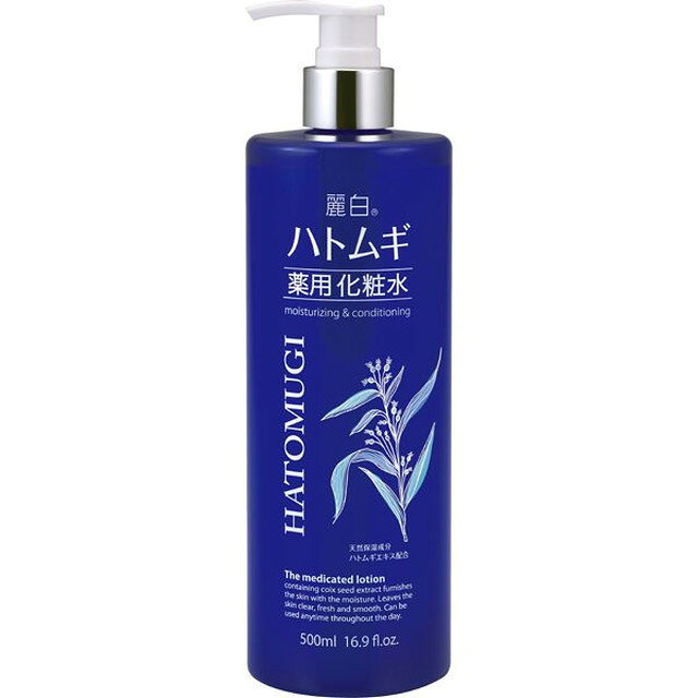 天然保湿成分ハトムギエキス配合の薬用化粧水。 有効成分グリチルリチン酸ジカリウムとアラントインが肌荒れや乾燥を防ぐ。 かさつきがちな肌にうるおいを補給し、キメ細かいみずみずしい肌に整える。 弱酸性・無着色・無鉱物油で肌にやさしい。 大容量で...