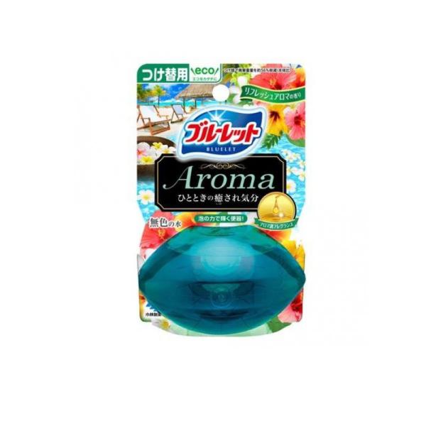 ・洗浄・防汚成分を配合し、流すたびに便器表面をコートして汚れの付着を抑える ・泡立ちながら汚れを洗い流す ・アロマ調のリフレッシュアロマの香りでトイレ空間を爽やかに ・弱酸性?弱アルカリ性の液性 ・約1ヶ月の標準使用期間 ・付け替え専用（本...