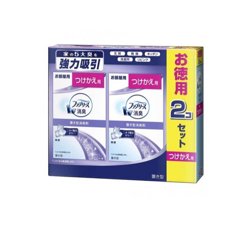 発売元/製造元等：P＆GW消臭ゼリーがしっかりニオイを吸収し、消臭する消臭剤です。 1つ目の消臭成分がアンモニアや酸性のニオイを消臭し、2つ目の消臭成分で硫黄系ニオイを消臭します。 消臭効果は約1.5〜2ヶ月持続します（使用状況による）。 ...