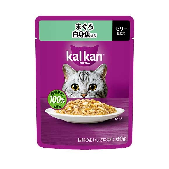 ・厳選されたまぐろに白身魚を加え、カルカン特製だしで煮込みジューシーなゼリー仕立てにしました。 ・1歳以上の猫に必要な栄養素がバランスよく含まれた総合栄養食。 ・ビタミン・ミネラルをバランスよく配合し毎日の健康維持をサポート。 ・食べやすい...