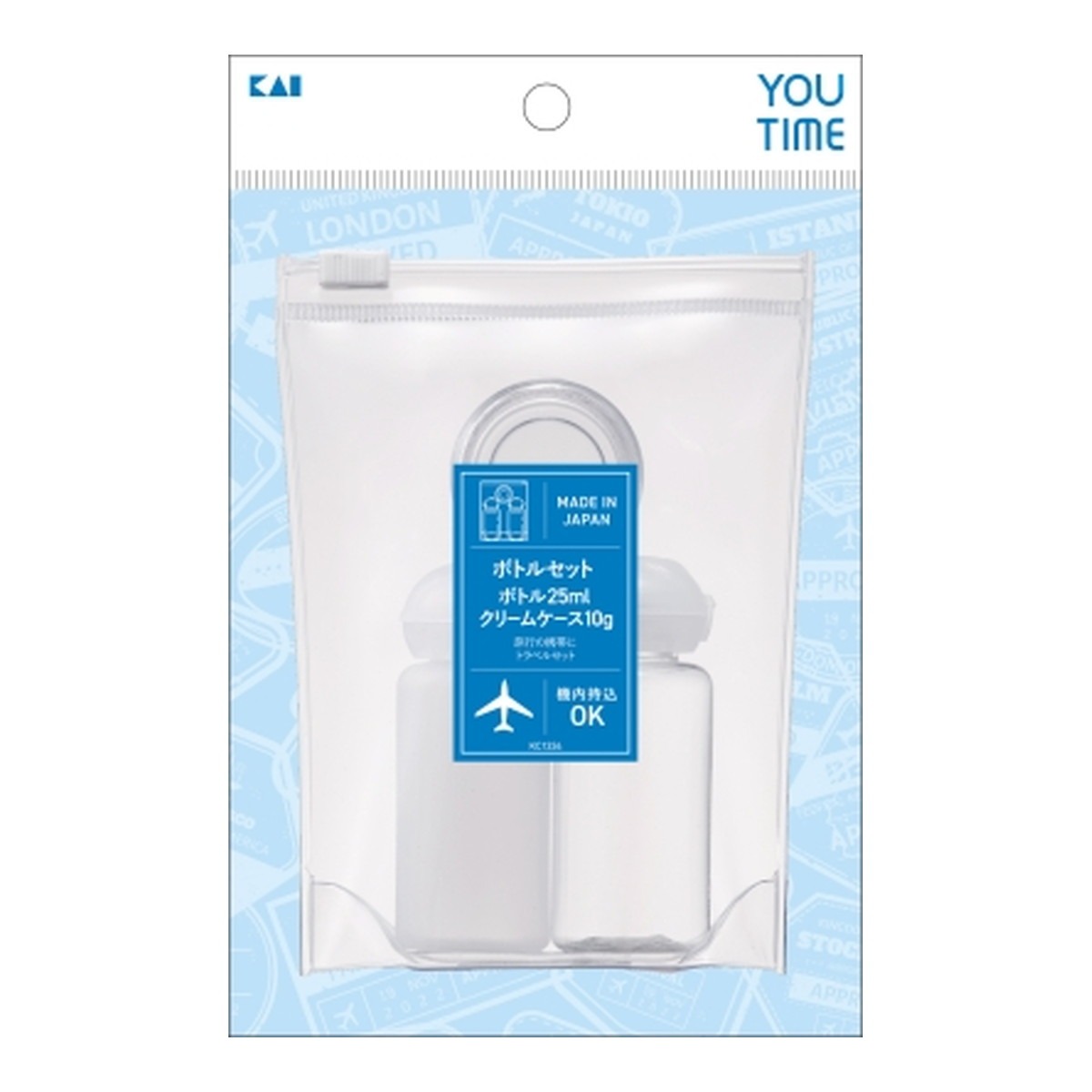 ・旅行や携帯に便利なトラベルセットです。 ・セット内容はボトル25mlが2個とクリームケース10gが1個。 ・ボトルは透明と乳白色の2種類で使い分けが可能です。 ・材質はキャップがポリプロピレン、ボトル透明部分はPET樹脂、乳白色部分はポリ...