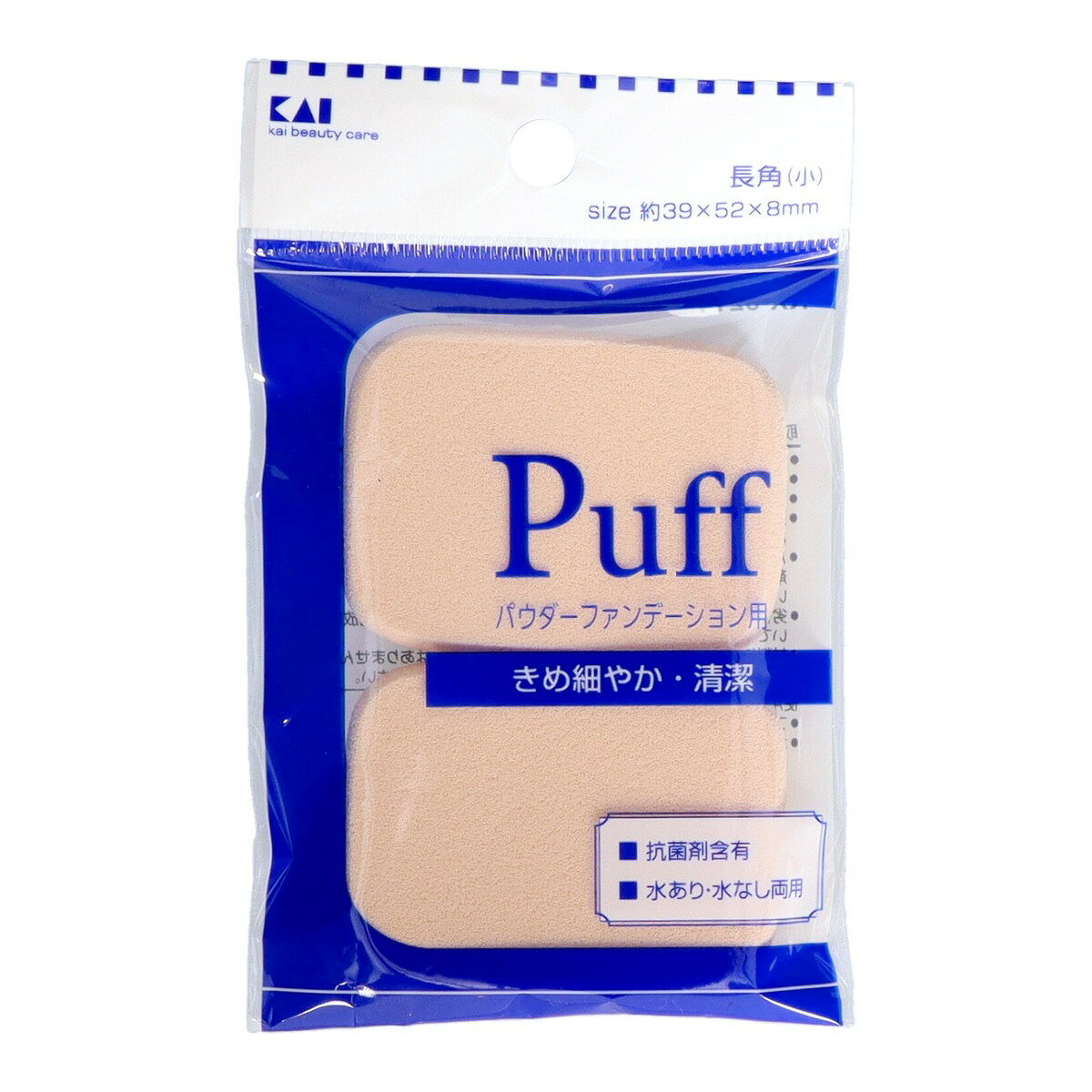 ・ファンデーションのつきがよくソフトな感触 ・抗菌剤入り ・水有り、無どちらでも対応可能 ・きめ細やかでベーシックなパフ ・韓国製 ・素材はSBR(合成ゴム) 【成分】 SBR(合成ゴム)