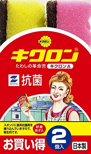 超ロングセラーのスポンジたわし。 へたれにくいスポンジと研磨力抜群の不織布を貼り合わせ。 銀系抗菌剤入りで衛生的。 両面使い分けできる便利な2個パック。 【ご注意】原材料名およびアレルゲン（アレルギー物質）につきましては、必ずお手元に届いた...
