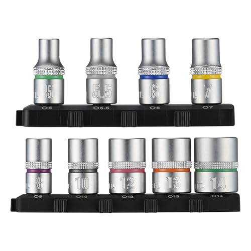 ソケット 9本組-/-/TD-BS16・Style:ソケット 9本組・パッケージ個数:1・全長：25mm・ソケット：H5 H5.5 H7 H8 H10 H8 H10 H12 H13 H14・原産国：台湾・ソケット差込角：1/4 SQ（6.3...