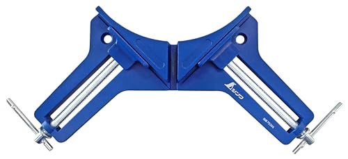 コーナークランプ青、黒/75mm/75366・Size:75mm・パッケージ個数:1・木工作業での材料の固定に便利です。・アルミ製のため、安定して使用できます。・留め継ぎも直角に固定できます。・45°で留め切りができる溝付です。ネジ止めやビ...