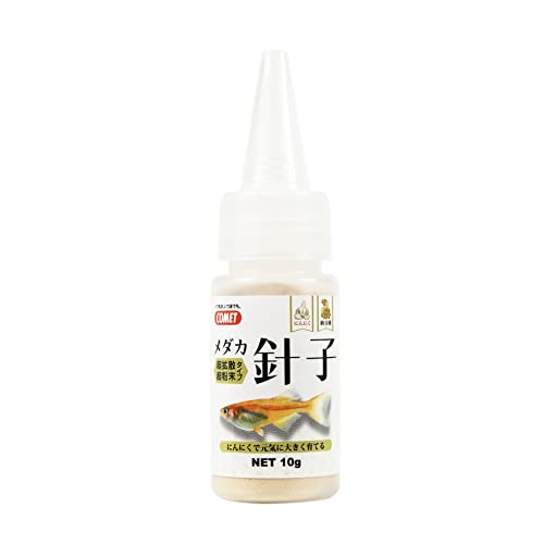 -/10グラム x 1/-・パッケージ個数:1・孵化したばかりの稚魚（針子）が食べやすい超粉末タイプのエサです。嗜好性が高く免疫力サポートに貢献するにんにくを配合しました。針子を元気に育てます。孵化したばかりの稚魚針子が食べやすい超粉末タイ...