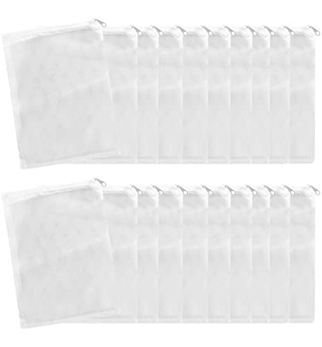 シンプルホワイト*20/1/-・Color:ホワイト*20・1.材質：ナイロン製、サイズ：約 20×15×0.2cm、色：ホワイト、合計20枚。・2.収納ネットは、高品質なナイロン製で、非常に軽量で耐久性があり、有害な有害化学物質はなく、長...