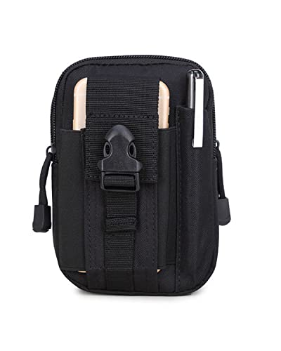 1ブラック/17.5 x 12 x 6 cm/sihd3・Color:ブラック・●商品内容：多機能ポーチ*1個、カラー：ブラック。商品サイズ：17.5*12*6cm。小物の分類保管、取り扱いしやすく。・●ベルトホルダー搭載なので様々な幅のベ...