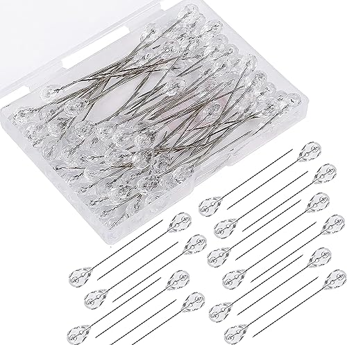 クリア/52mm/YOUOWO-JPCZSDX001・Size:52mm・商品パッケージ：110個透明ホワイト画鋲， 収納ボックス1個 ；・寸法：全長52センチメートル、ドリル長1.2センチメートル ;・耐久性のある素材：画びょう、高品質の...