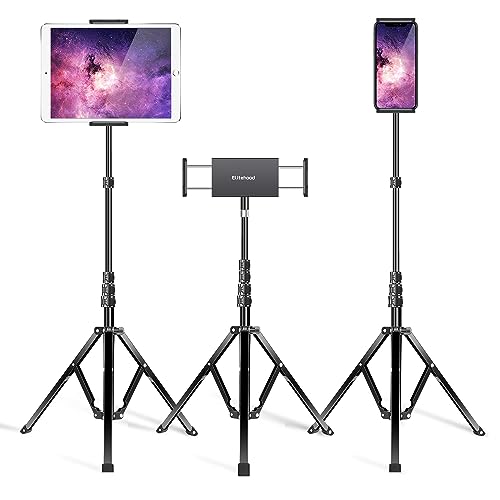 ポータブルブラック/43-165cm/FT3・Size:43-165cm・パッケージ個数:1・4段階の高さ調節&角度調節可能ipad スタンド約43〜160cmまで4段階の高さ調節ができます。レバーロック式で、ロックを外して好きな高さまで伸...