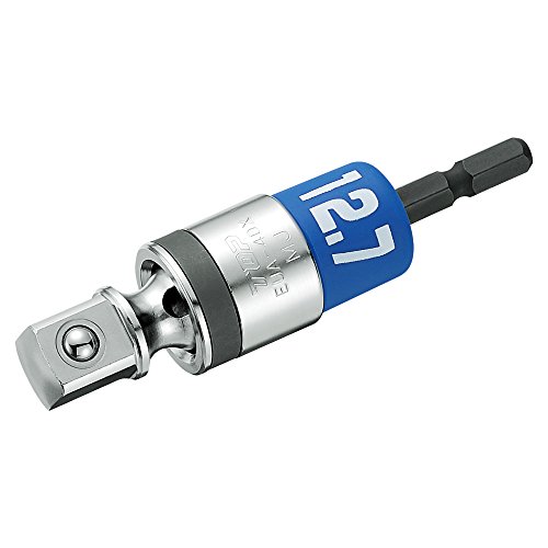 ユニバーサルソケットアダプター6角シャンクから12.7mm角/12.7mm1/2/EUA-4DX・パッケージ個数:1・差込角:12.7mm・全長:92.5mm・本体重量:115g・本体外径:23mm・本体長さ:65.5mm軸折れに強い、ねじ...