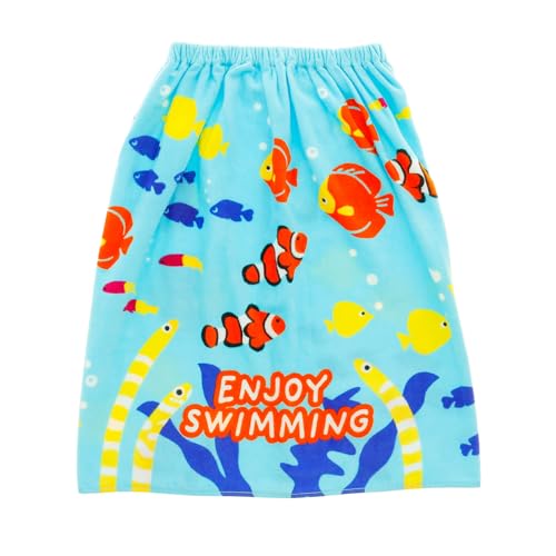 巻きタオル03 水のなかま/約60×110cm／198g/0625019900・Color:03 水のなかま・パッケージ個数:1・サイズ：約60×110cm/生産国：中国・組成：綿100％/仕様：シャーリング・染料プリント・制菌加工・紫外線...