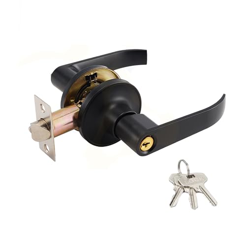 モダンブラック/-/a-114・適用ドア厚さ本製品はドア厚さ：25-45mmに適用します。取り付け直径50-60mmドア穴、ドア枠から丸穴の中心までの距離60mmを測定します。取り付けミスを避けるために、ご注文前にサイズを測定してください・...