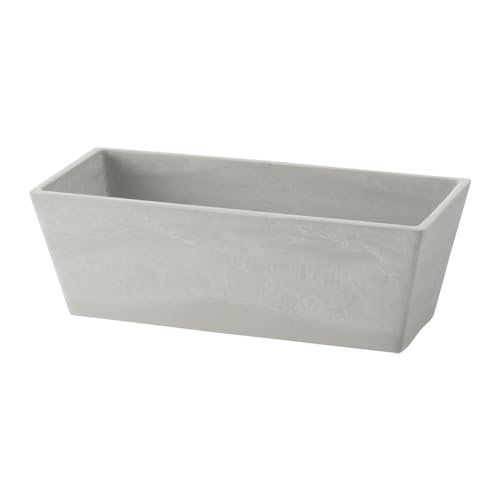 プラスチックに自然素材を混ぜ合わせ、高いデザイン性ホワイト/27×11.9×9.1Hcm/170230・Color:ホワイト・外寸/下部：23.5×8.4cm・内寸/上部：26×10.6cm・下部：22.5×7.5cm・高さ：8.6cm・容...