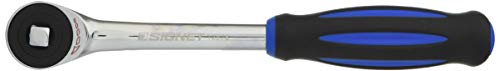 ソケットレンチシルバー/ブラック/243mm/12578・パッケージ個数:1・エンジンルームなど狭い箇所で活躍・グリップを回転させることでヘッドも回転・差込部分を押し込むことで回転方向を切替可能・ギア数:60・全長mm:243●エンジンルー...