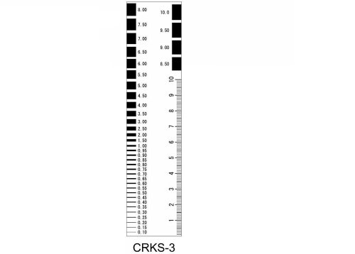 -/-/CRKS-3・パッケージ個数:1・全長:150mm・用途:コンクリートのヒビ割れの測定・特長:コンクリート製品、構造物のひび割れ寸法を、簡単・正確に測定出来ます。・仕様:サイズ・・・35×150mm・測定目盛:0.10~10.0クラ...