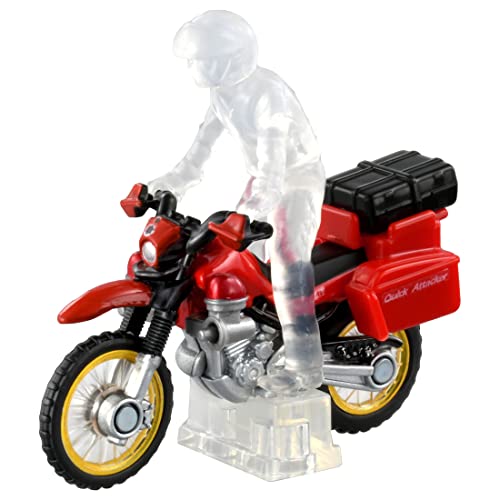 無し/-/-・c TOMY・電池は使用しません。商品紹介 消防活動二輪車クイックアタッカーが、トミカになって登場です。 ライダー/スタンド付 セット内容トミカ本体1 ライダー1 スタンド1 シール1 安全警告 該当なし