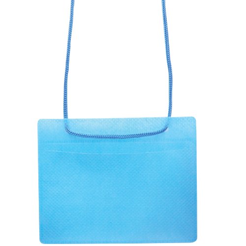 ブルー/名刺サイズ/VN-849-B・Size:名刺サイズColor:ブルー・パッケージ個数:1・展示会やイベント時に大活躍まとめ買いにも最適。・5色のカラー展開で、グループ分けに最適・内寸：幅94×高さ63mm・紐の長さ：100cm・中紙...