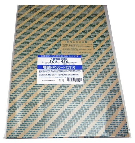 -/縦450mm 横300mm 厚み3mm/No2310 300X450・パッケージ個数:1・商品サイズ縦×横×高さミリ:460×310×5・質量g:84鏡やネームプレートの仮固定用粘着シート 鏡等を固定する場合、接着剤や接合金具と併用 貼...