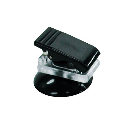 インダストリアルブラック/4個入/P-20Q-4-BL・Size:4個入Color:ブラック・パッケージ個数:1・サイズ横13mm×縦25mm×吸盤 25φmm 入数4個入・クリップ開口5mmいろんなアイデアでお使いいただける万能吸盤付きク...