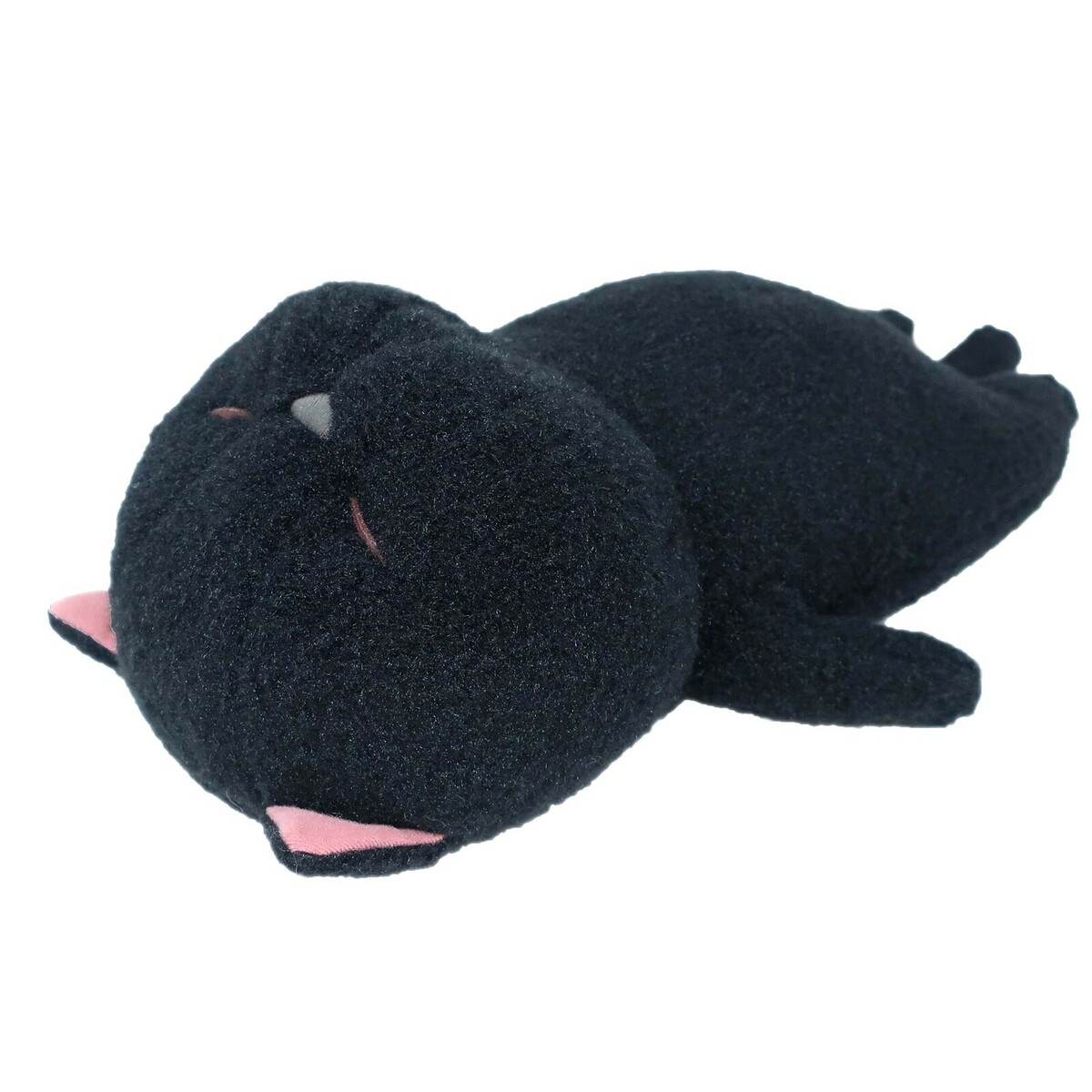 商品情報サイズ・容量 約全長：30cm×幅25cm×厚み14cm 規格■生産地：中国■素材・成分：ポリエステル■パッケージ：個包装■製造年：2022【ぼうみたいなねこ】ぼうみたいなねこぬいぐるみ　Lサイズ 猫 くろぼう（Black） 内藤デ...